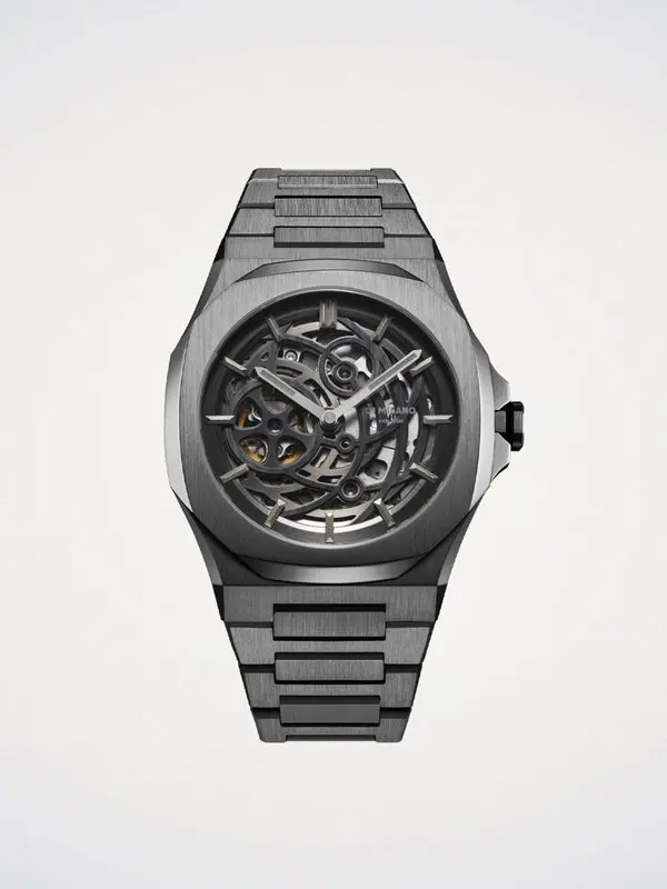 D1 MILANO Skeleton Automatic Watch - Grey