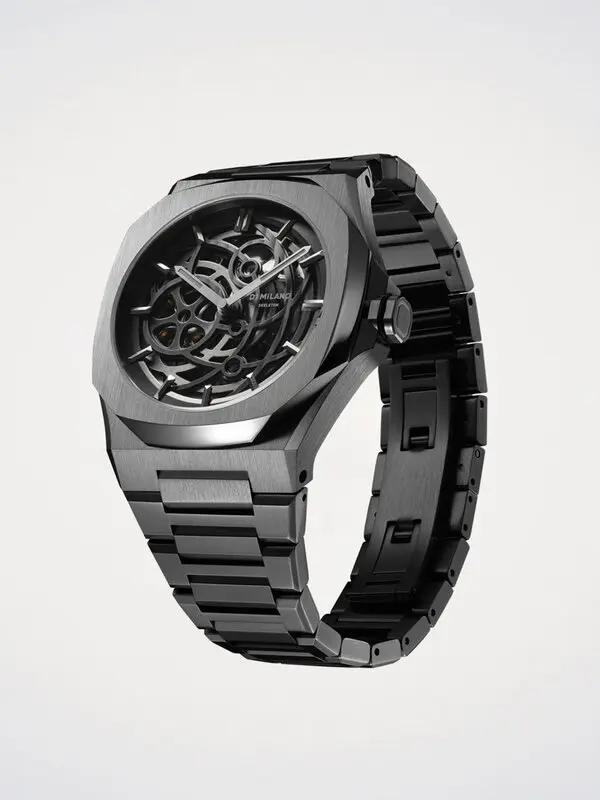 D1 MILANO Skeleton Automatic Watch - Grey
