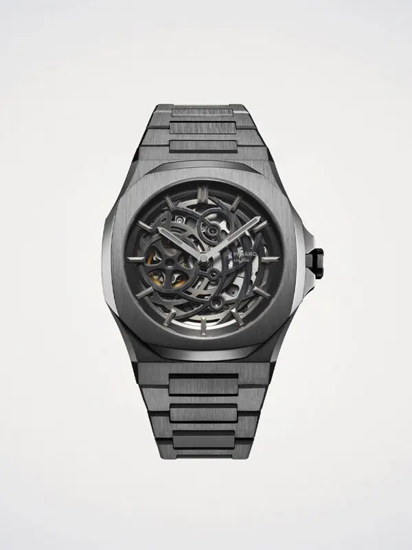 D1 MILANO Skeleton Automatic Watch - Grey