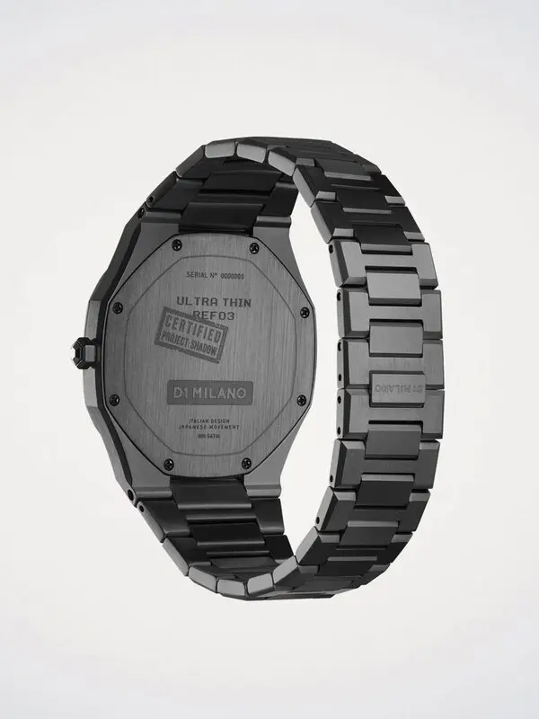 D1 MILANO Ultra Thin Watch - Black