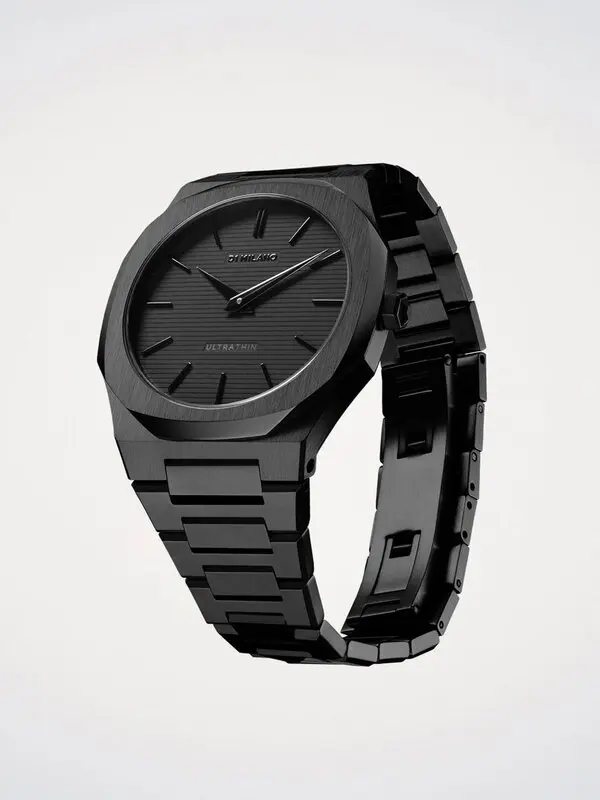 D1 MILANO Ultra Thin Watch - Black