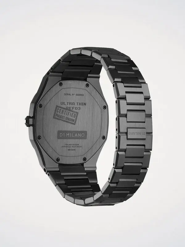D1 MILANO Ultra Thin Watch - Black