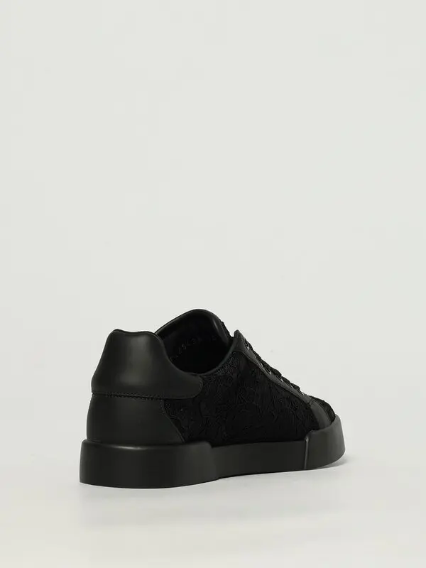 Dolce & Gabbana Lace Up Sneakers - Black