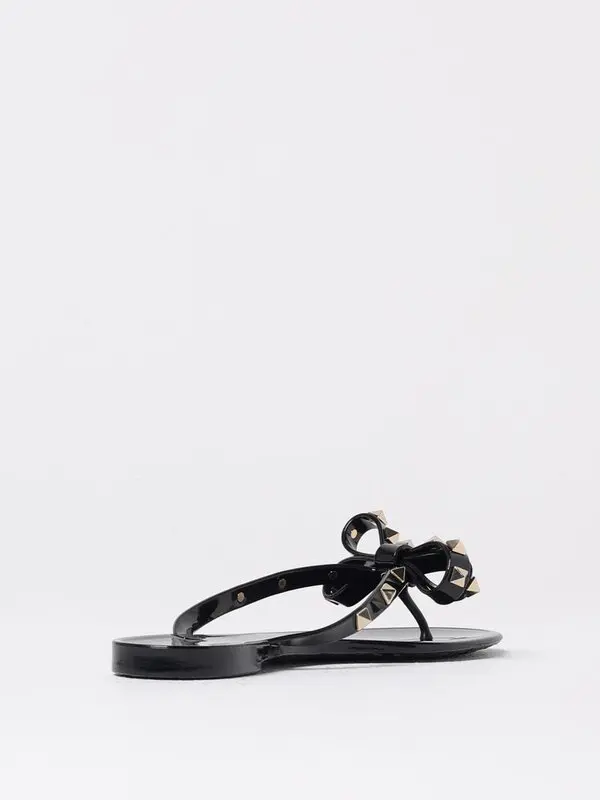 Valentino Garavani Heeled Thong Sandals With Embellishments