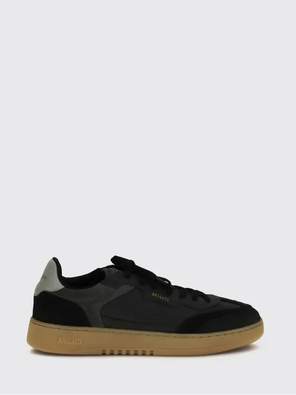 Axel Arigato Dice T-toe Calf Leather And Suede Sneakers - Black