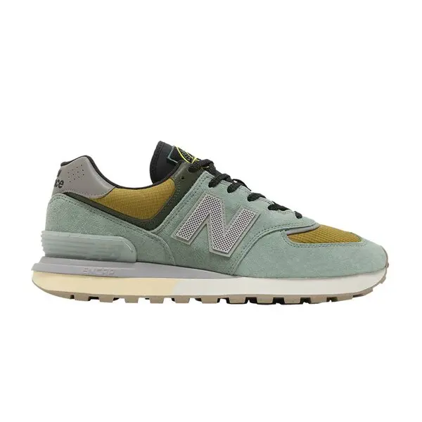 NEW BALANCE Stone Island X 574 Legacy Sneakers - Green
