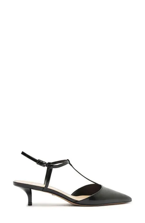 AREZZO Ankle Strap Pointed Toe Pumps - Black