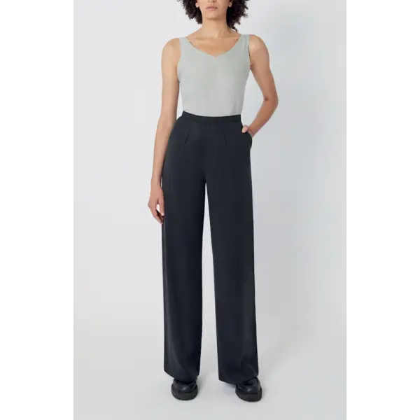 AAM THE LABEL Tall Wide Leg Pant For Full Hips - Night