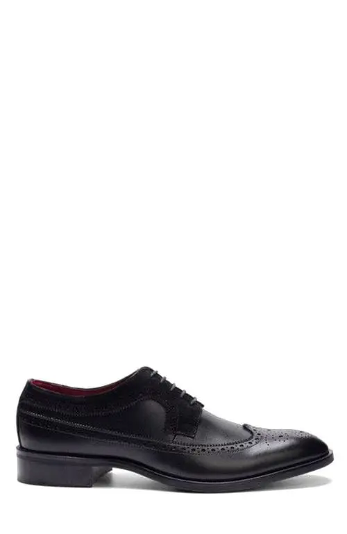 CARLOS BY CARLOS SANTANA Felix Wingtip - Black Leather