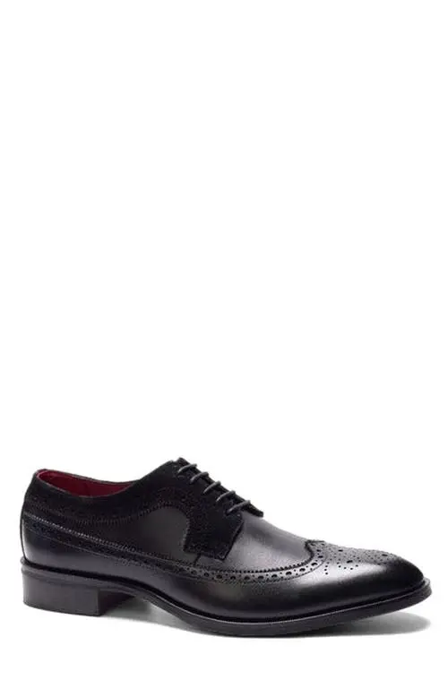 CARLOS BY CARLOS SANTANA Felix Wingtip - Black Leather