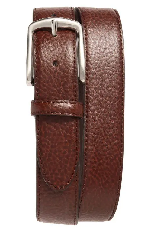 Nordstrom Leland Leather Belt - Dark Brown