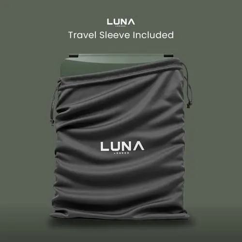 LUNA LONDON Eclipse Travel Mirror | Led Lighted Rechargeable Vanity Makeup Mirror