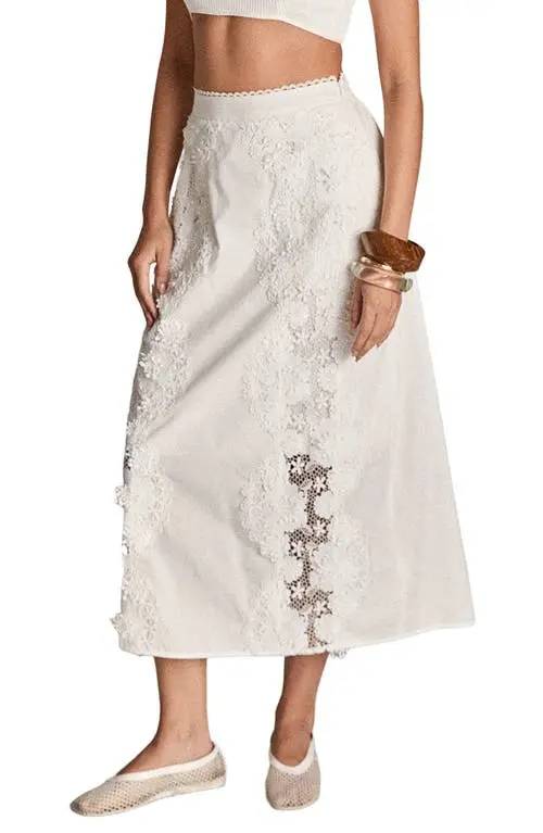 English Factory Lace Midi Skirt