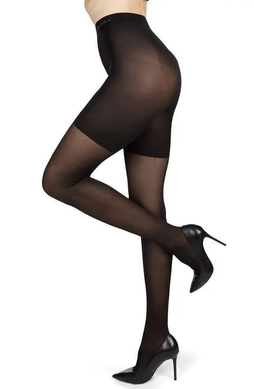 MEMOI Lustre Shaper Tights - Black