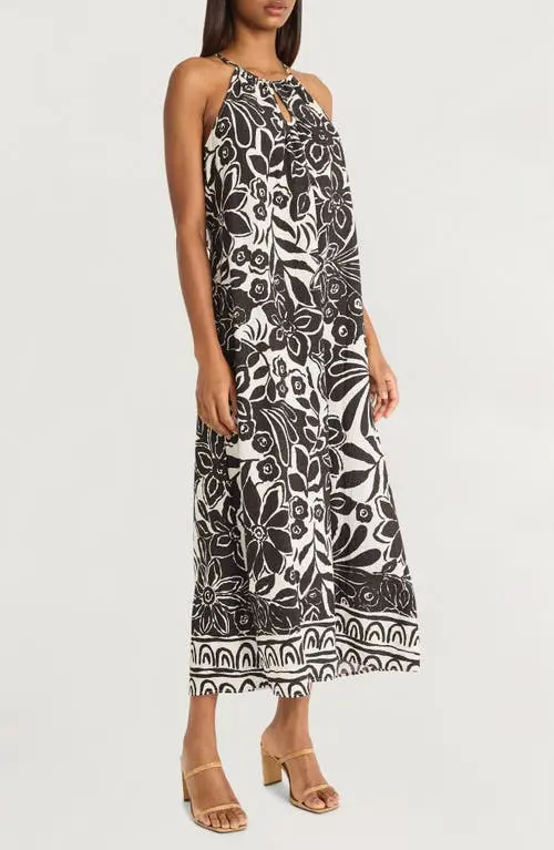 THE GOOD JOURNEY Keyhole Maxi Sundress