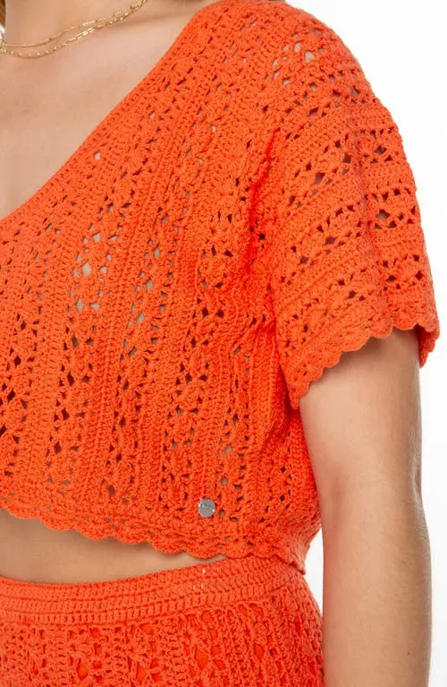 Roxy Boxy Crochet Sweater