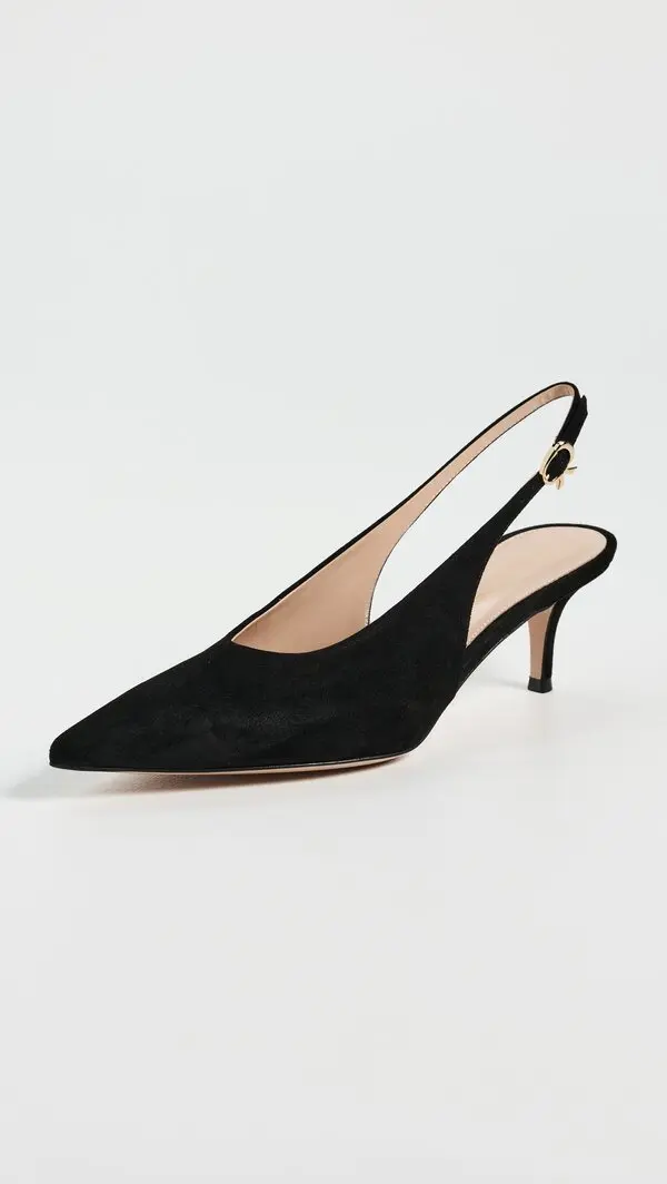 GIANVITO ROSSI Robbie Slingback Pumps - Black