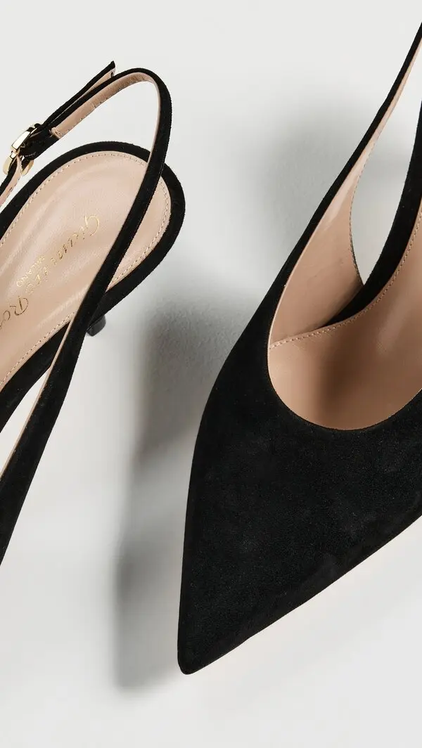 GIANVITO ROSSI Robbie Slingback Pumps - Black