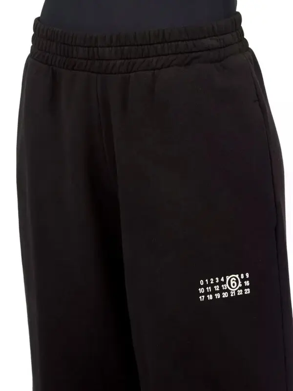 MAISON MARGIELA Wide-leg Cotton Jersey Sweatpants With Front Slits
