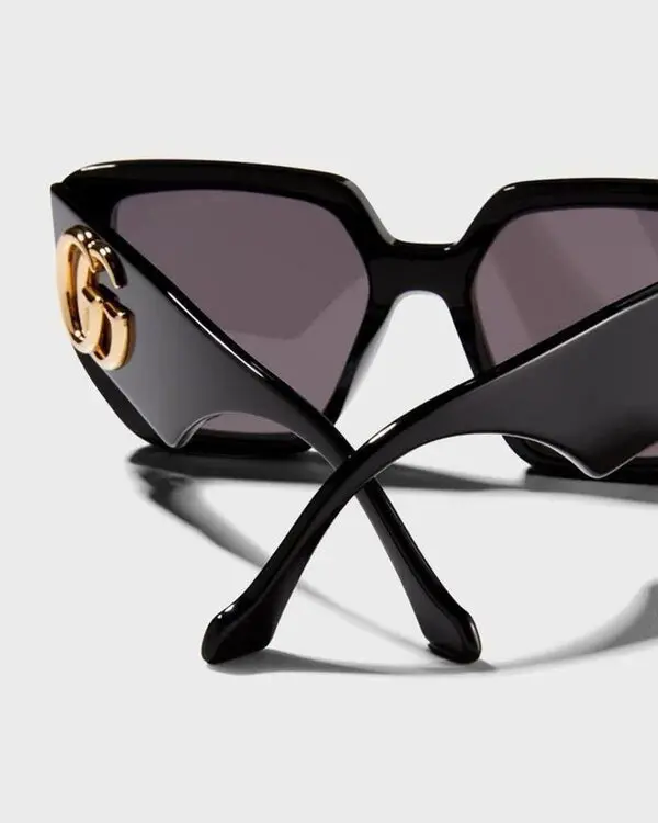 Gucci Oversized Square Acetate Sunglasses