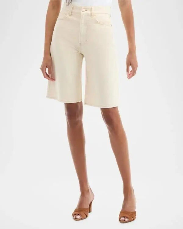 Veronica Beard Charlotte Denim Bermuda Shorts