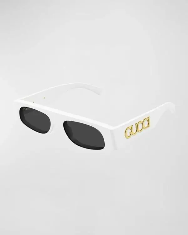 Gucci Logo Rectangle Sunglasses
