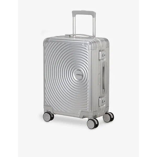 AMERICAN TOURISTER Soundbox Expandable Four-wheel Shell Cabin Suitcase 55cm - Silver