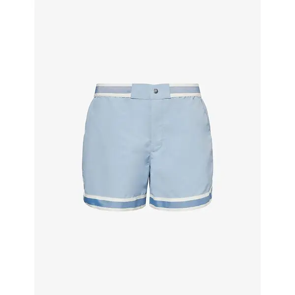 CHE Striped Swim Shorts - Powder Blue