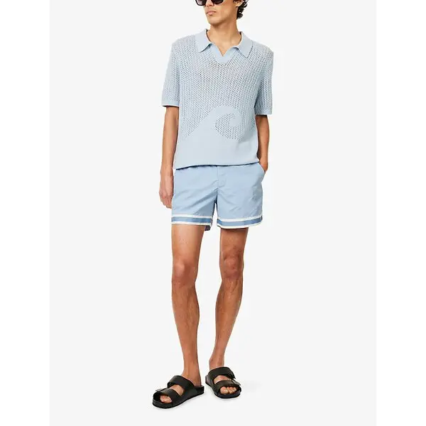 CHE Striped Swim Shorts - Powder Blue