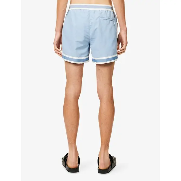 CHE Striped Swim Shorts - Powder Blue