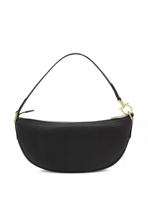 FERRAGAMO Small Oval Leather Shoulder Bag