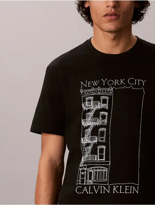 Calvin Klein Apartment Logo Graphic Classic T-shirt - Black