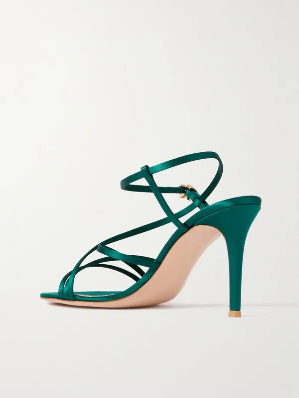 GIANVITO ROSSI 85mm Satin Strappy Sandals