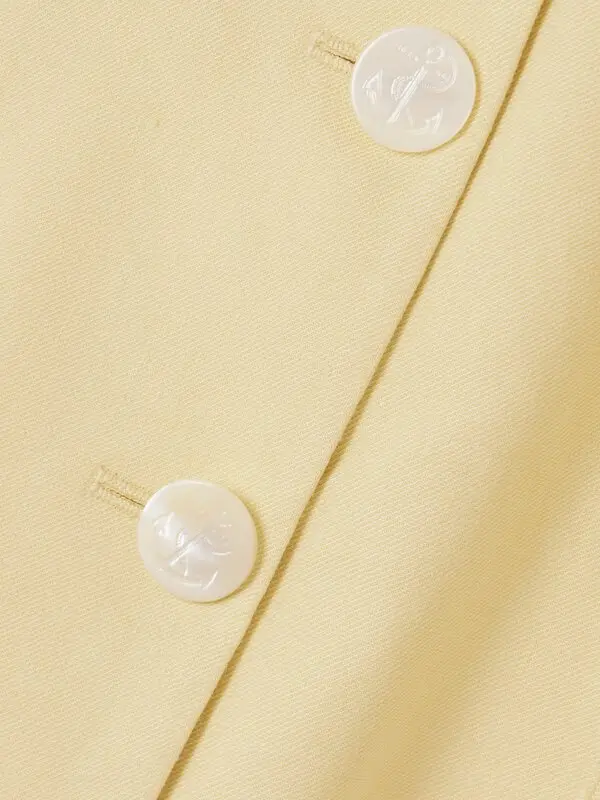 Veronica Beard Orlinda Linen-blend Twill Vest