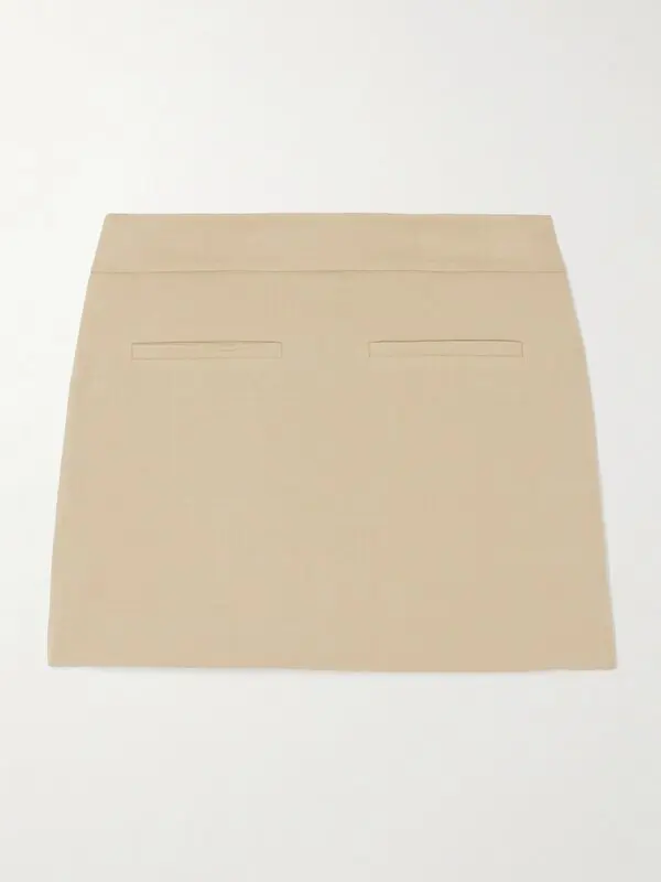 Veronica Beard Alvara Linen-blend Twill Mini Skirt