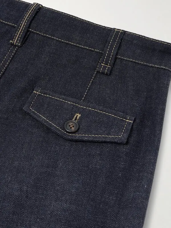 Brunello Cucinelli Cropped Wide-leg Jeans - Blue