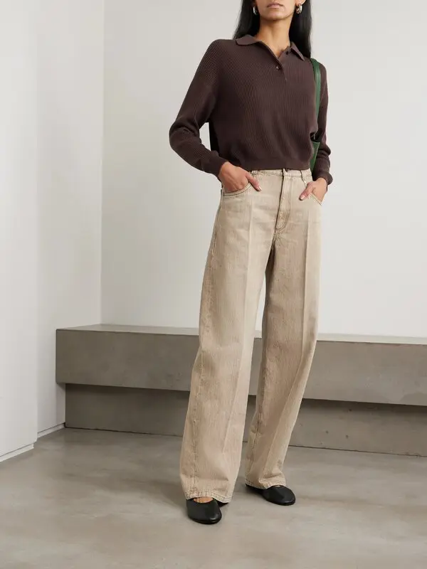 Brunello Cucinelli High-rise Wide-leg Jeans