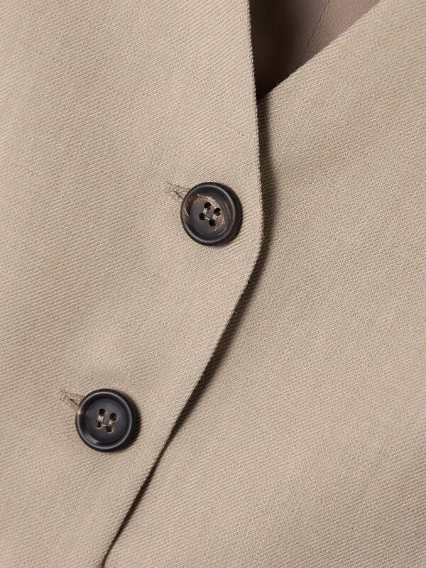 Brunello Cucinelli Bead-embellished Twill Vest