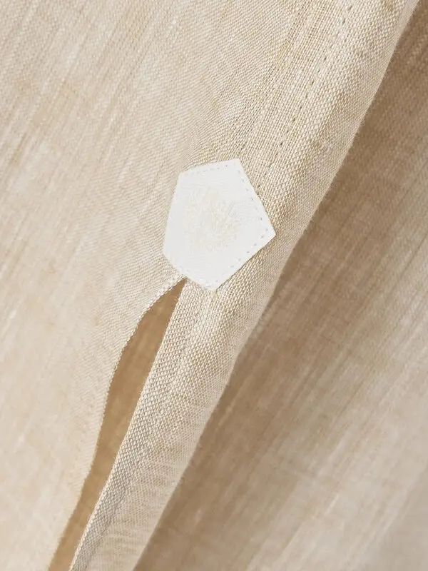 Loro Piana Lora Linen Midi Dress - Neutrals