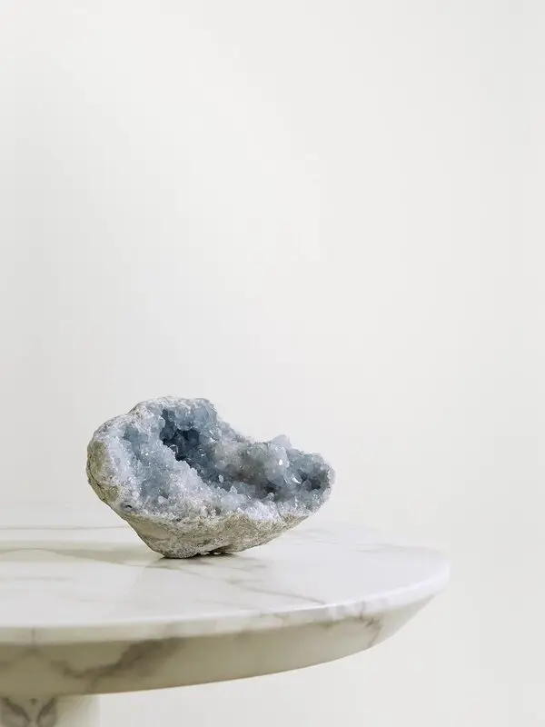 JIA JIA HOME Extra Large Celestine Geode - Blue