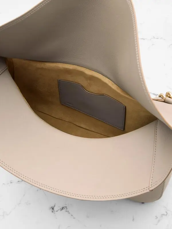 Loewe Ola Medium Embellished Leather Shoulder Bag - Neutrals