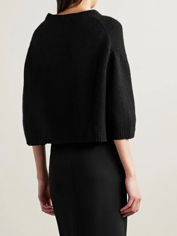 Khaite Sabina Cashmere Sweater - Black