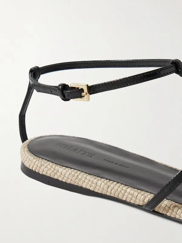 Khaite Cage Leather Sandals