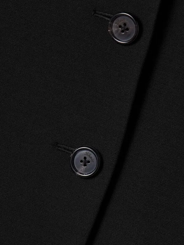 Khaite Jameson Crepe Jacket - Black