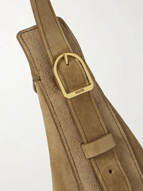 Khaite Augustina Small Suede Shoulder Bag