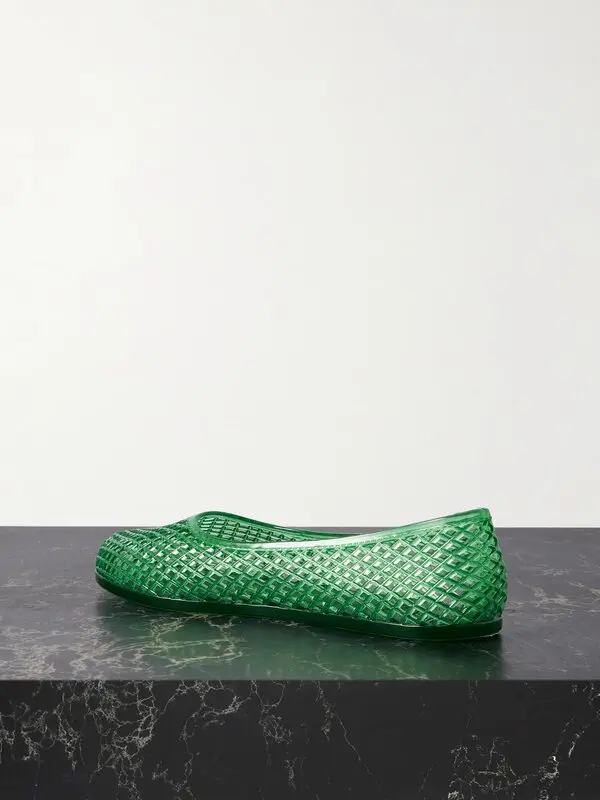 ANCIENT GREEK SANDALS Iro Pvc Ballet Flats - Green