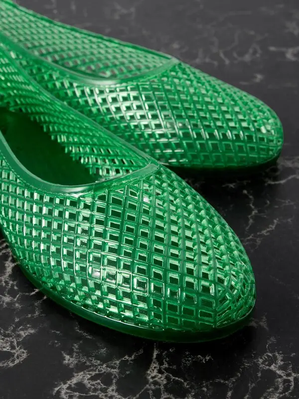 ANCIENT GREEK SANDALS Iro Pvc Ballet Flats - Green