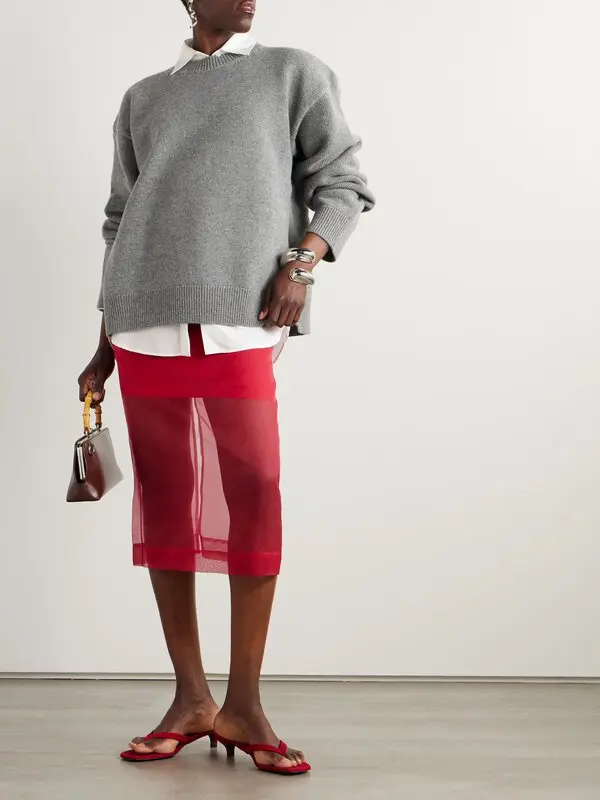 JIL SANDER Wool-blend Boxy Sweater