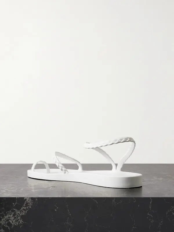 ANCIENT GREEK SANDALS Eleftheria Rubber Sandals - White
