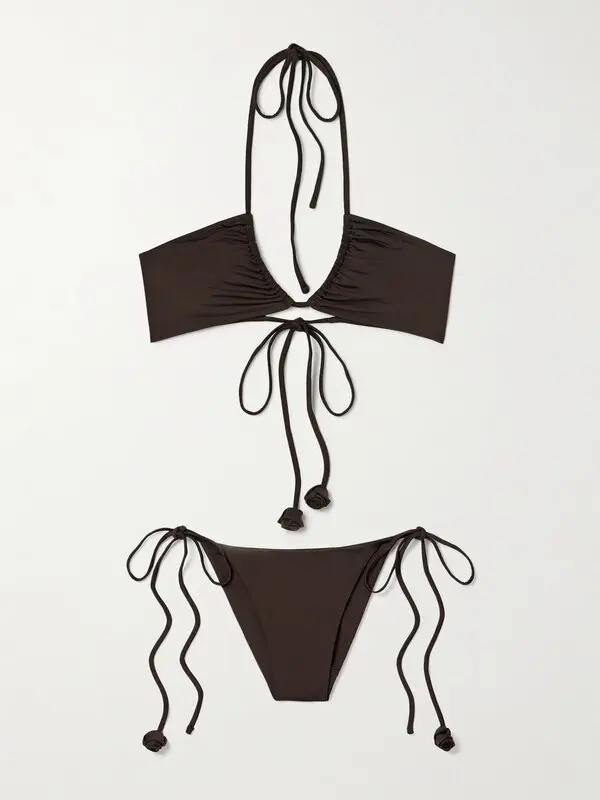 MAYGEL CORONEL Arazo Appliquéd Triangle Bikini
